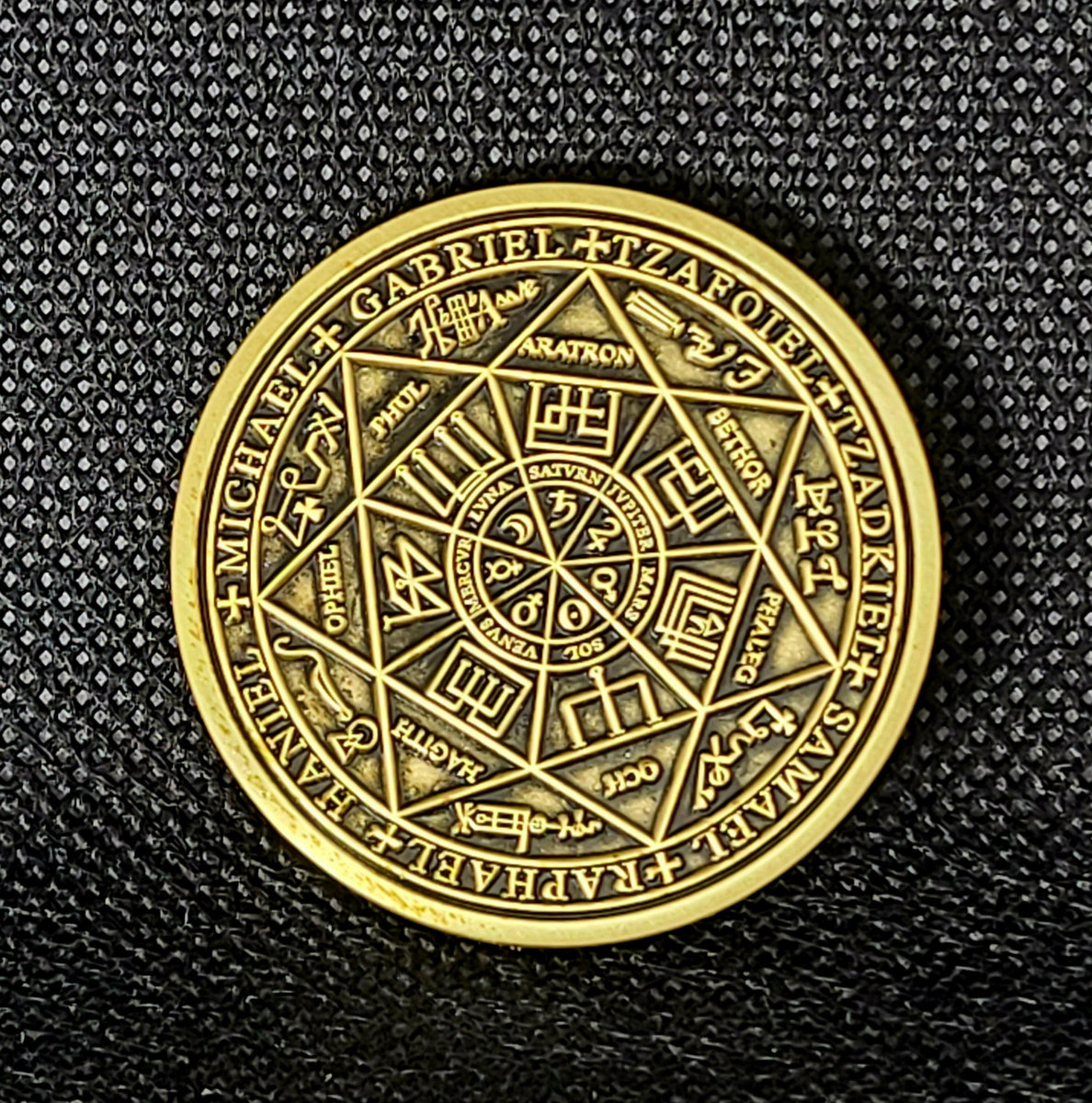 Seal of The Seven Archangels 72 names of God – King Solomon Coin
