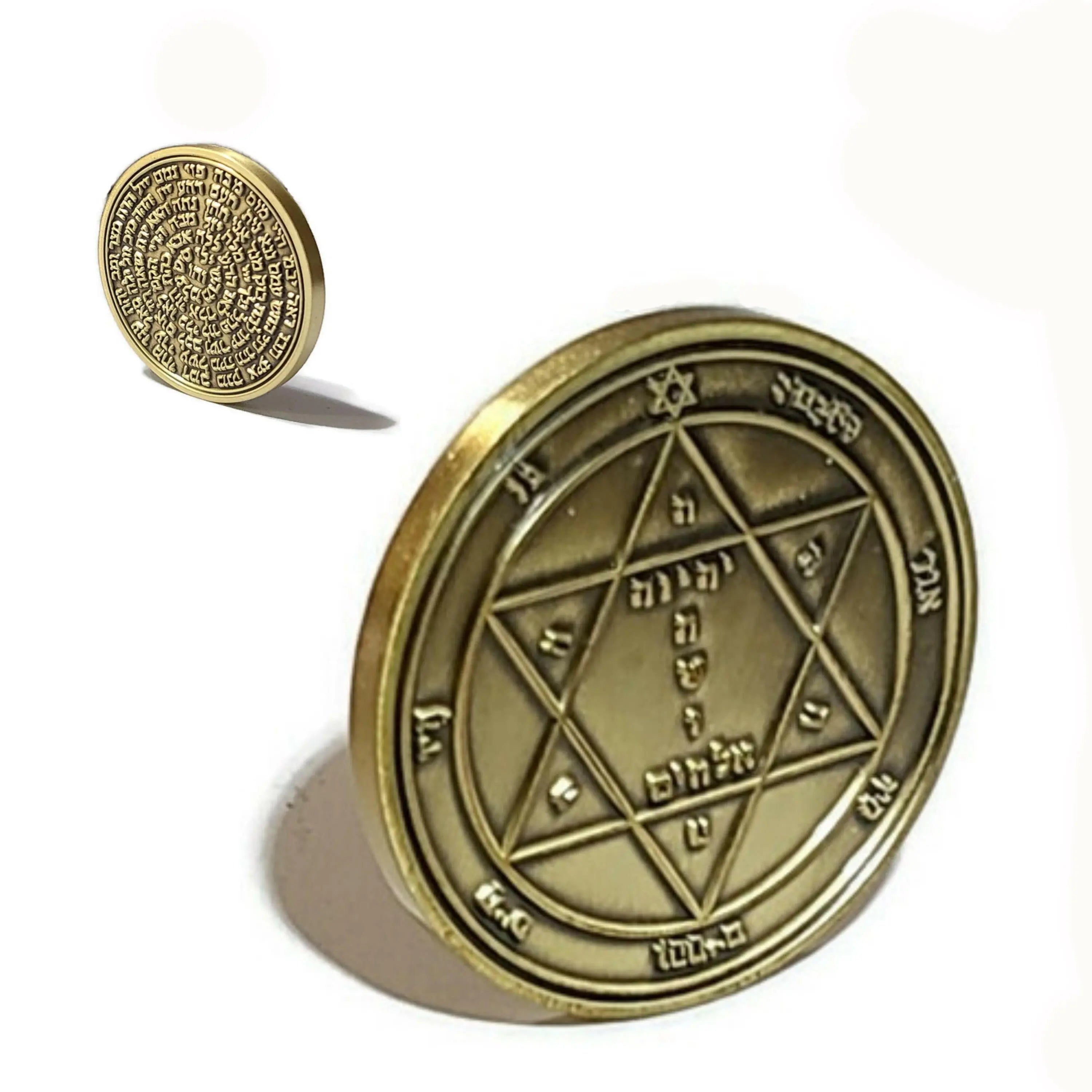 Second Pentacle of Mars Coin - 72 Names of God – King Solomon Coin
