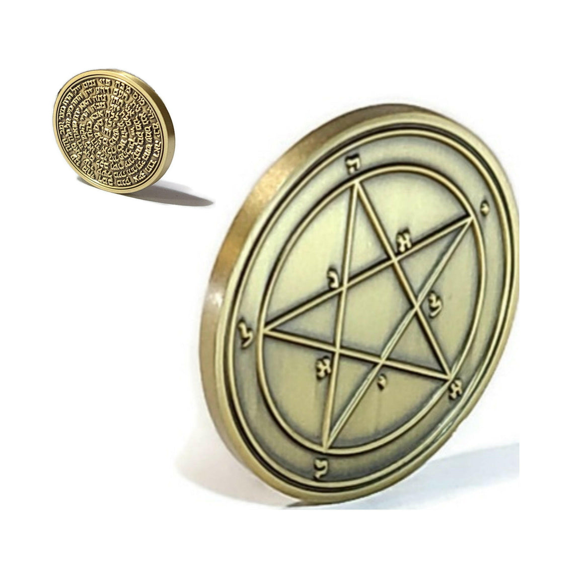 First Pentacle of Mercury + 72 names of God – King Solomon Coin