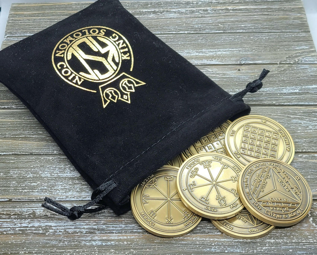 7 Pentacles of Saturn 1FitAll bezel Necklace – King Solomon Coin